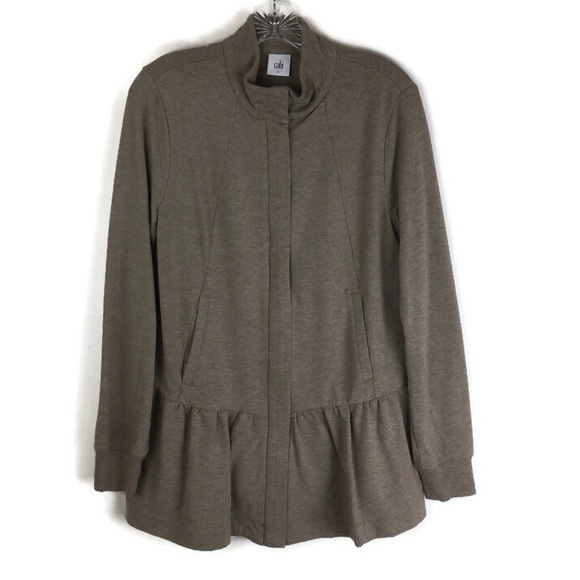 CAbi | Jackets & Coats | Cabi Weekend Topper Peplum Zip Up Jacket In ...